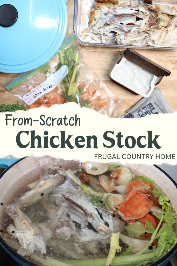 How to: Make From Scratch Chicken Stock - Frugal Country Home